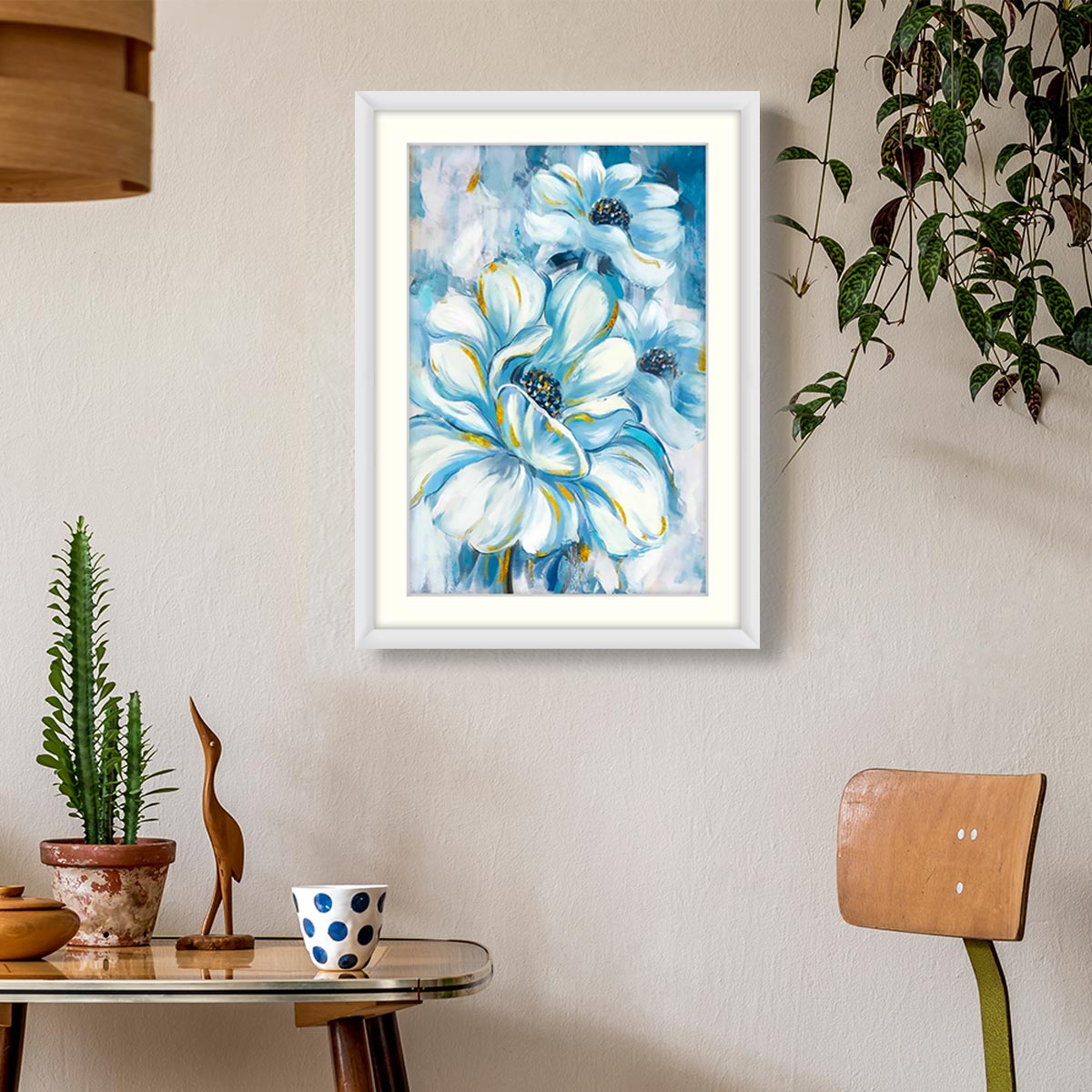 Abstract Light Blue Flower – Framer