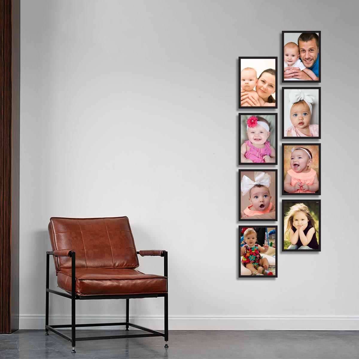 8 Frames Family Collage 9 x 12 Inches – Framer