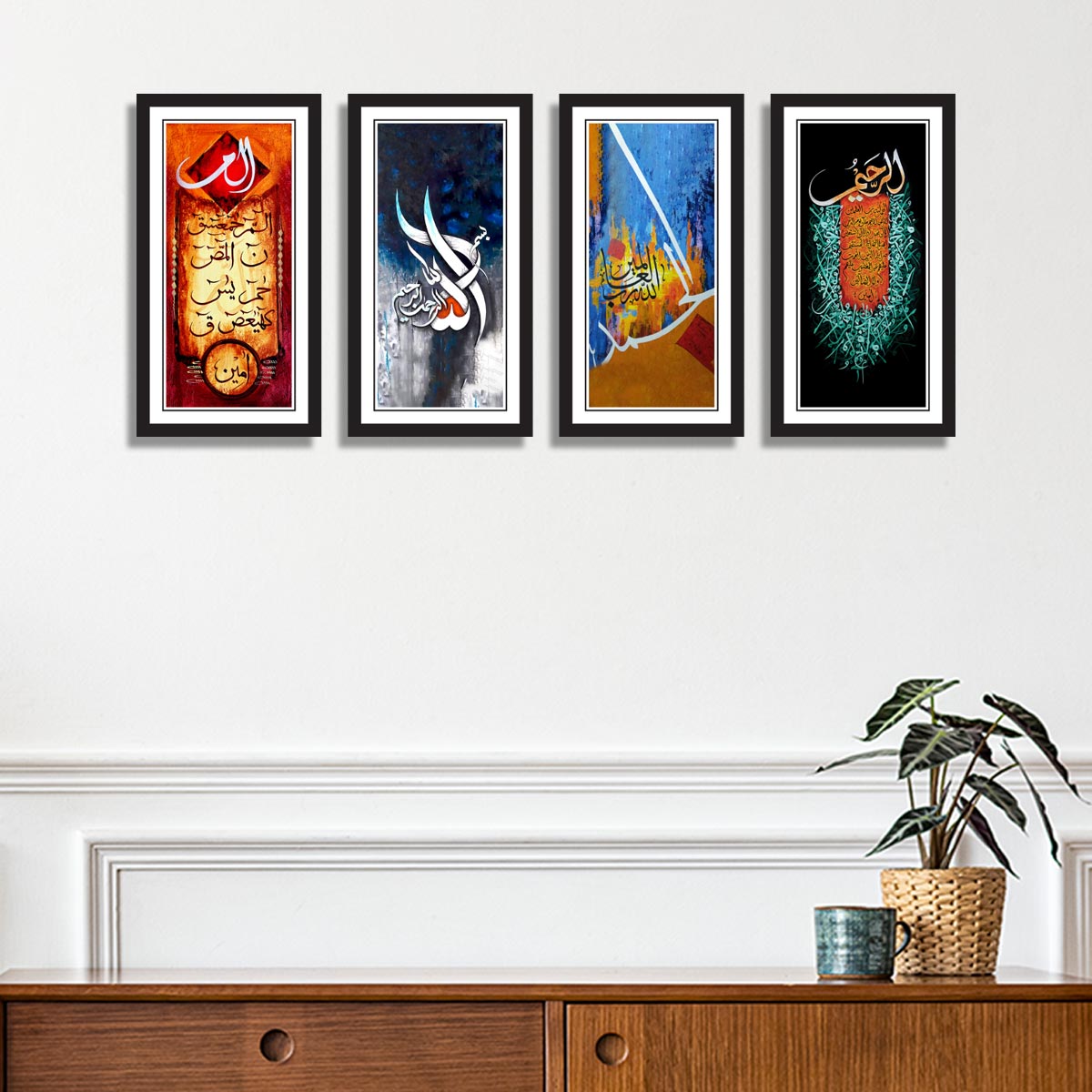 Set of 4 Calligraphy Frames 07 – Framer