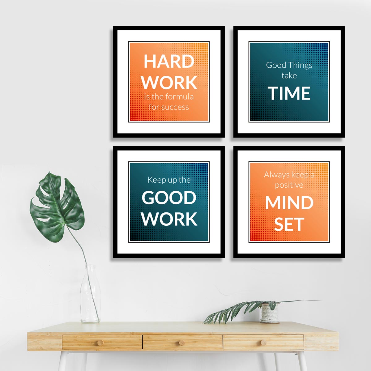 Set of 4 Motivational Quotes 02 – Framer