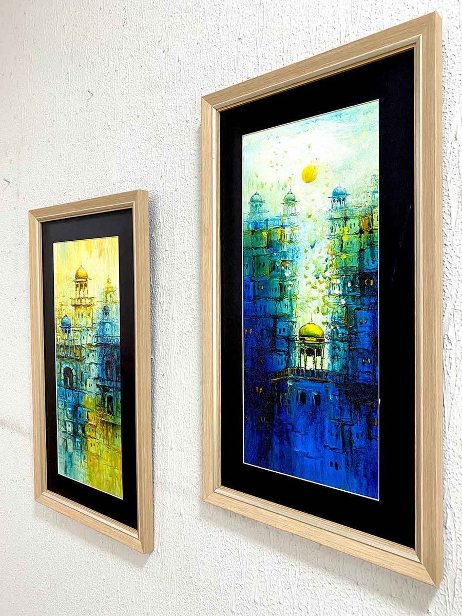 Historical Monuments Painting with Italian Wooden Moulding-15 – Framer