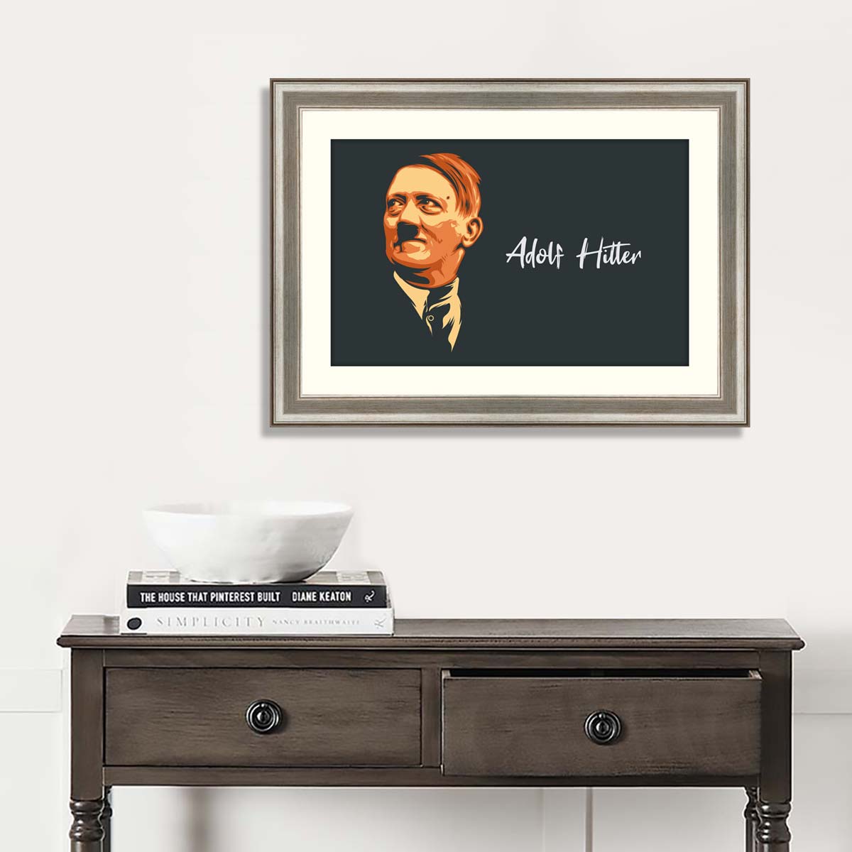 Adolf Hitler portrait line art – Framer