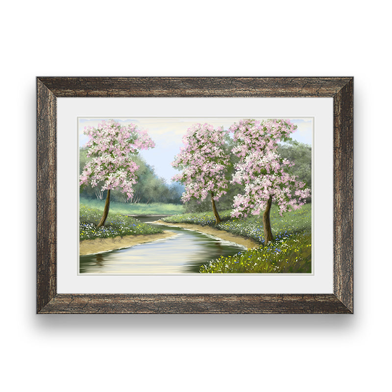 Spring,flower,river, paintings – Framer