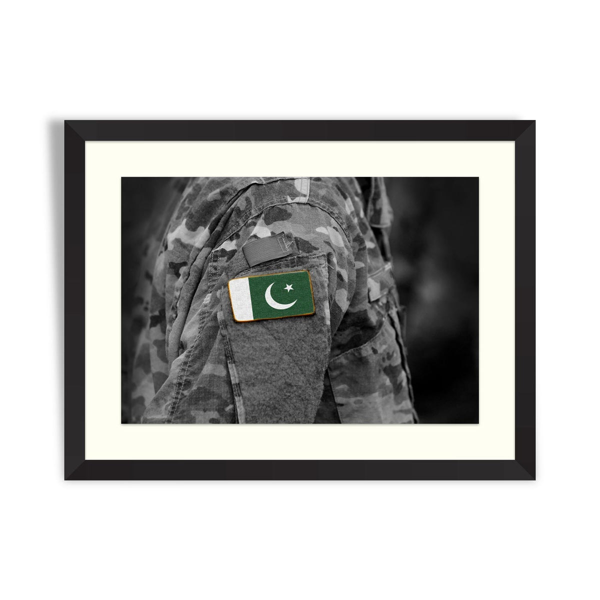Flag of Pakistan on military uniforms. Pakistan flag on soldiers arm ...
