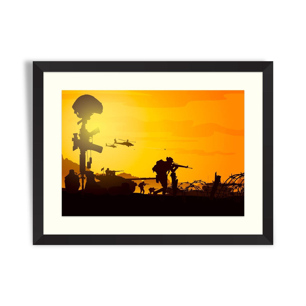 Military vector illustration, Army background – Framer