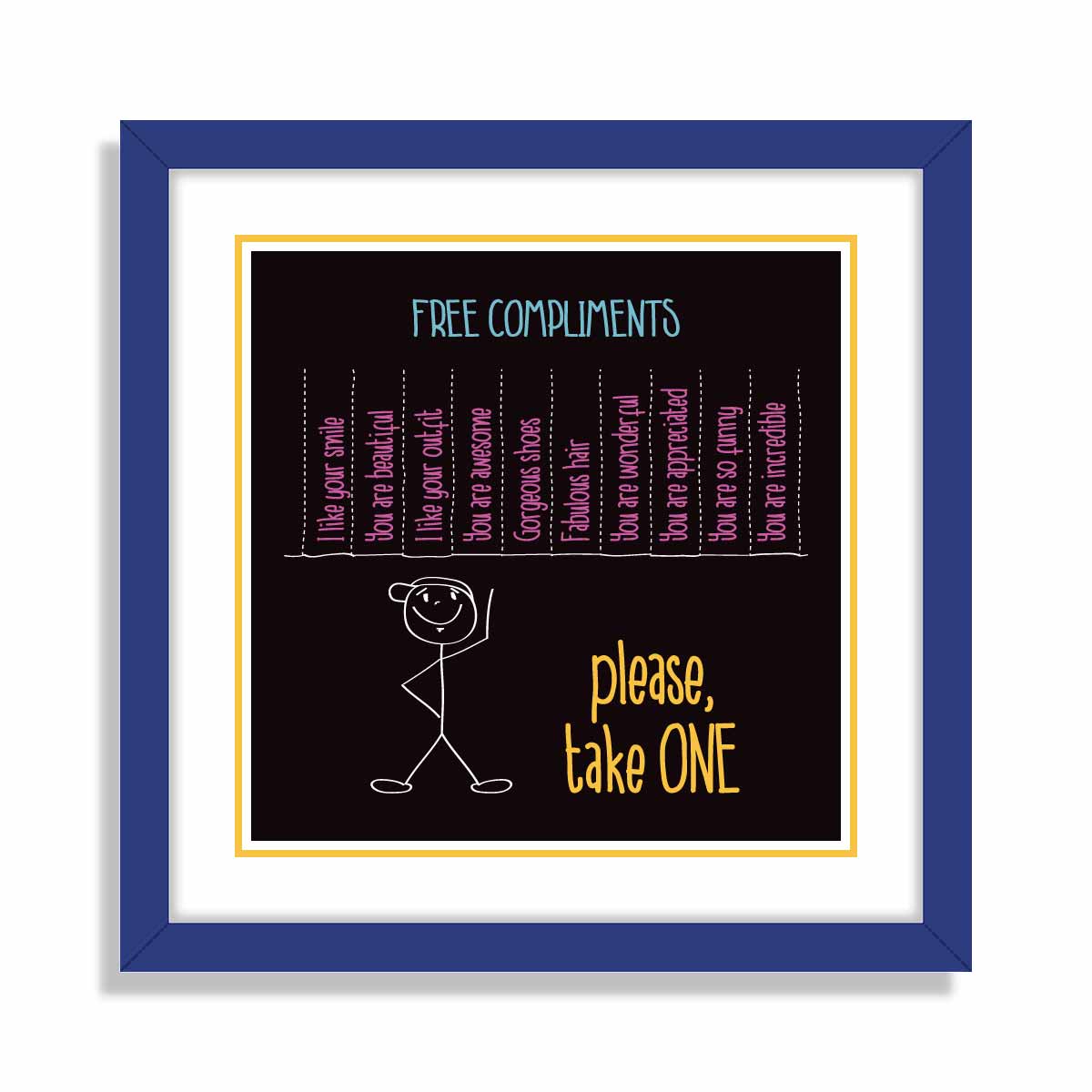 Free compliments, please take one – Framer