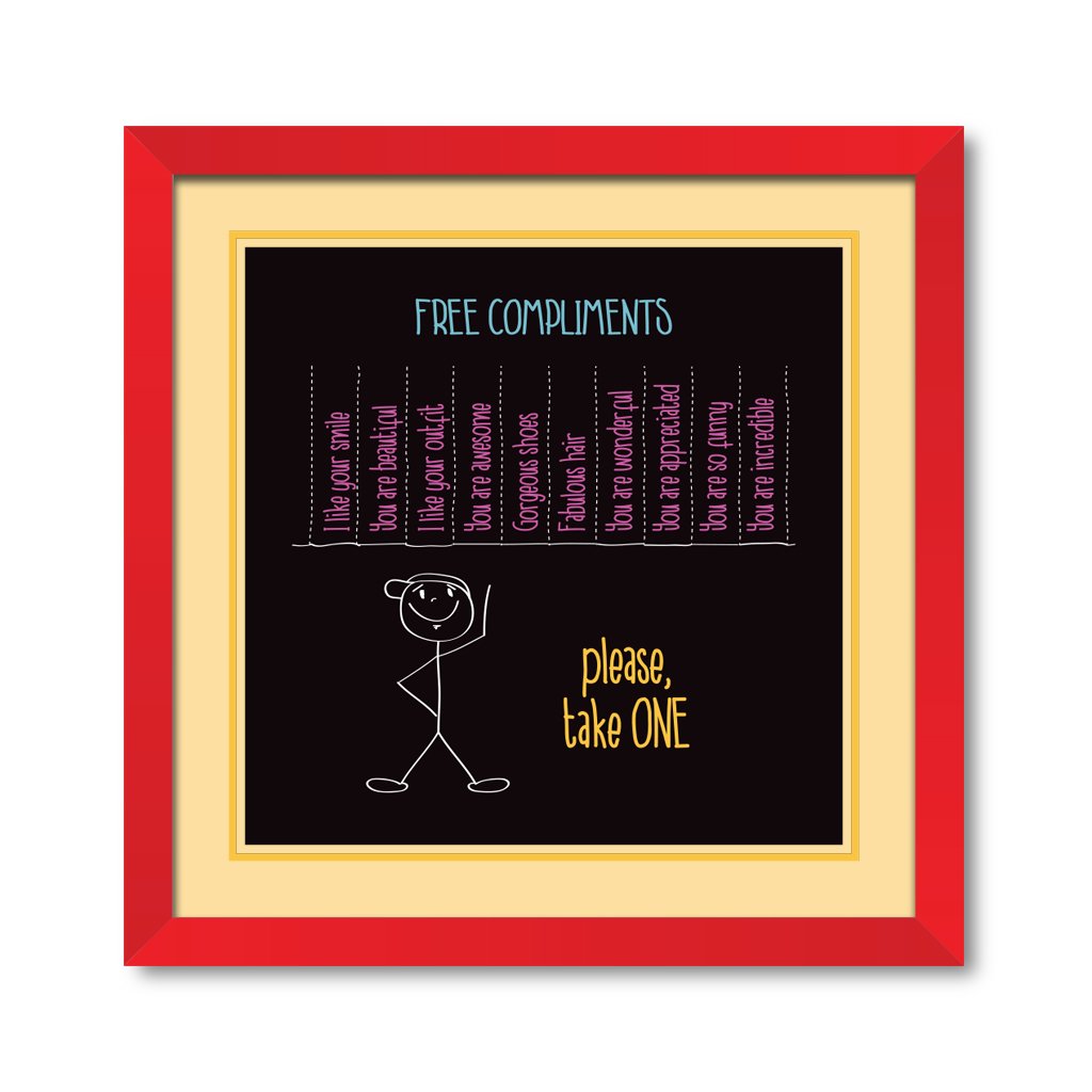 Free compliments, please take one – Framer