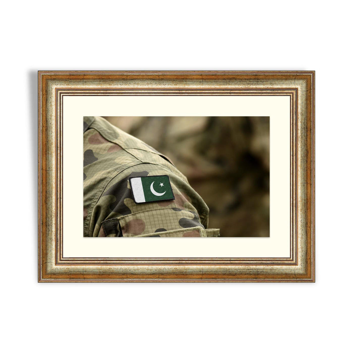 Flag of Pakistan on military uniforms – Framer