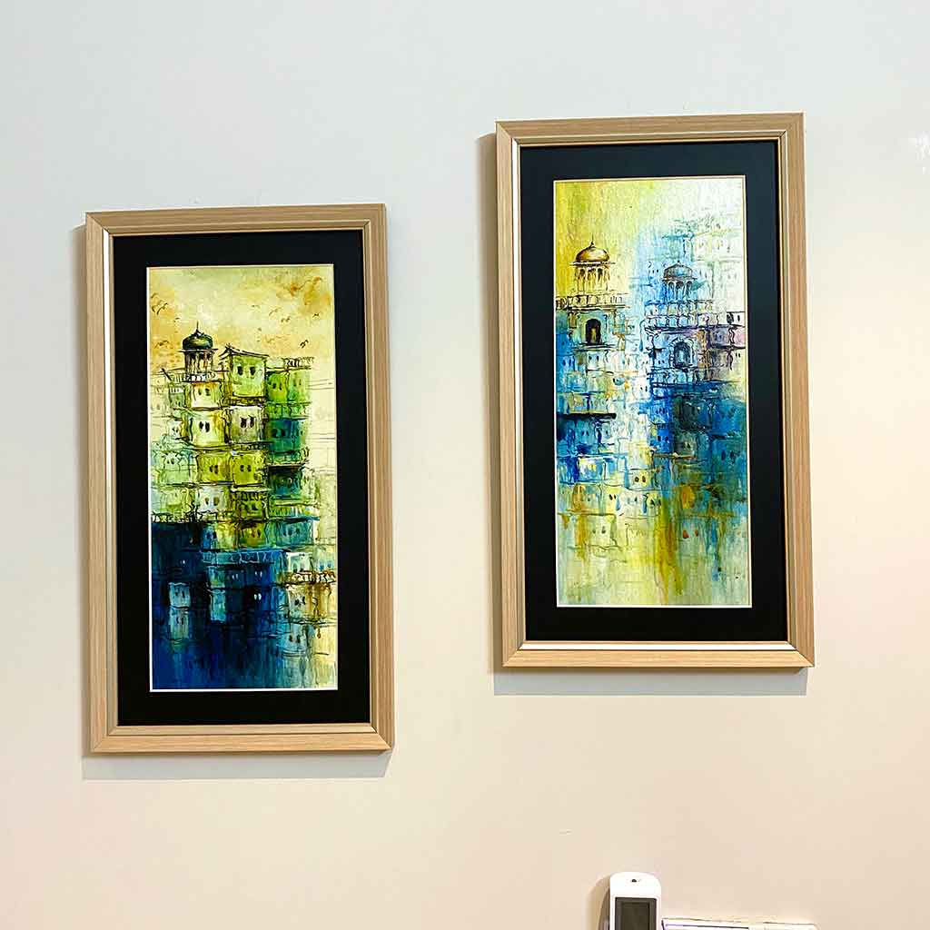 Historical Monuments Painting with Italian Wooden Moulding-14 – Framer
