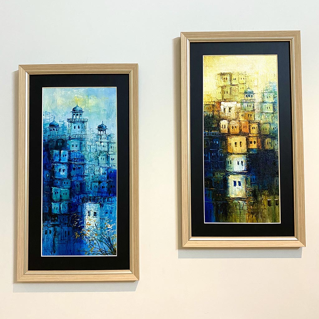 Historical Monuments Painting with Italian Wooden Moulding-17 – Framer