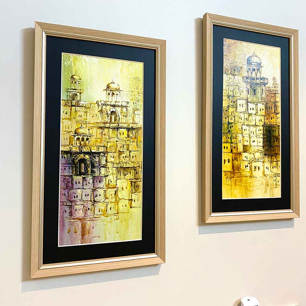 Historical Monuments Painting with Italian Wooden Moulding-20 – Framer