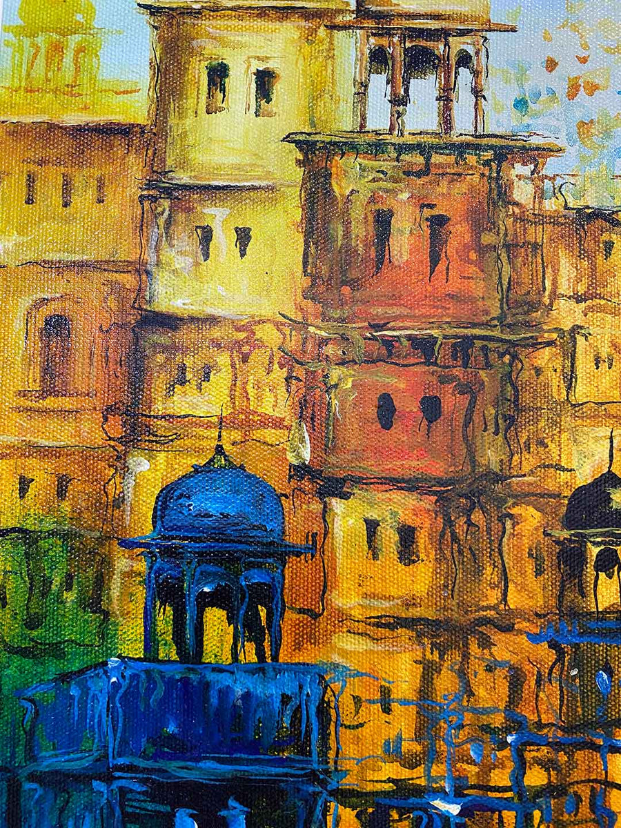 Historical Monuments Painting with Italian Wooden Moulding-19 – Framer