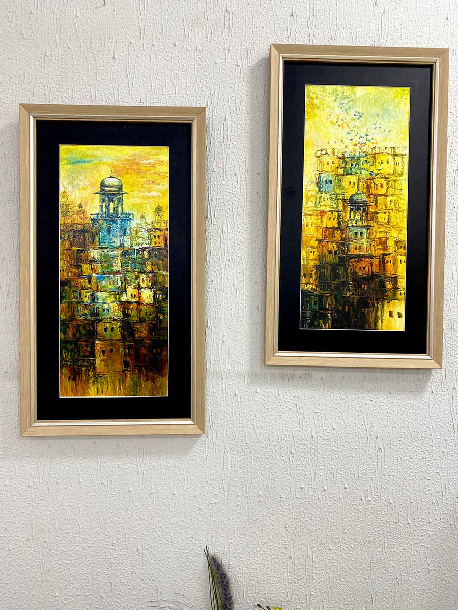 Historical Monuments Painting with Italian Wooden Moulding-1 – Framer