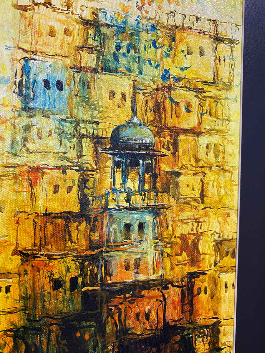 Historical Monuments Painting with Italian Wooden Moulding-1 – Framer