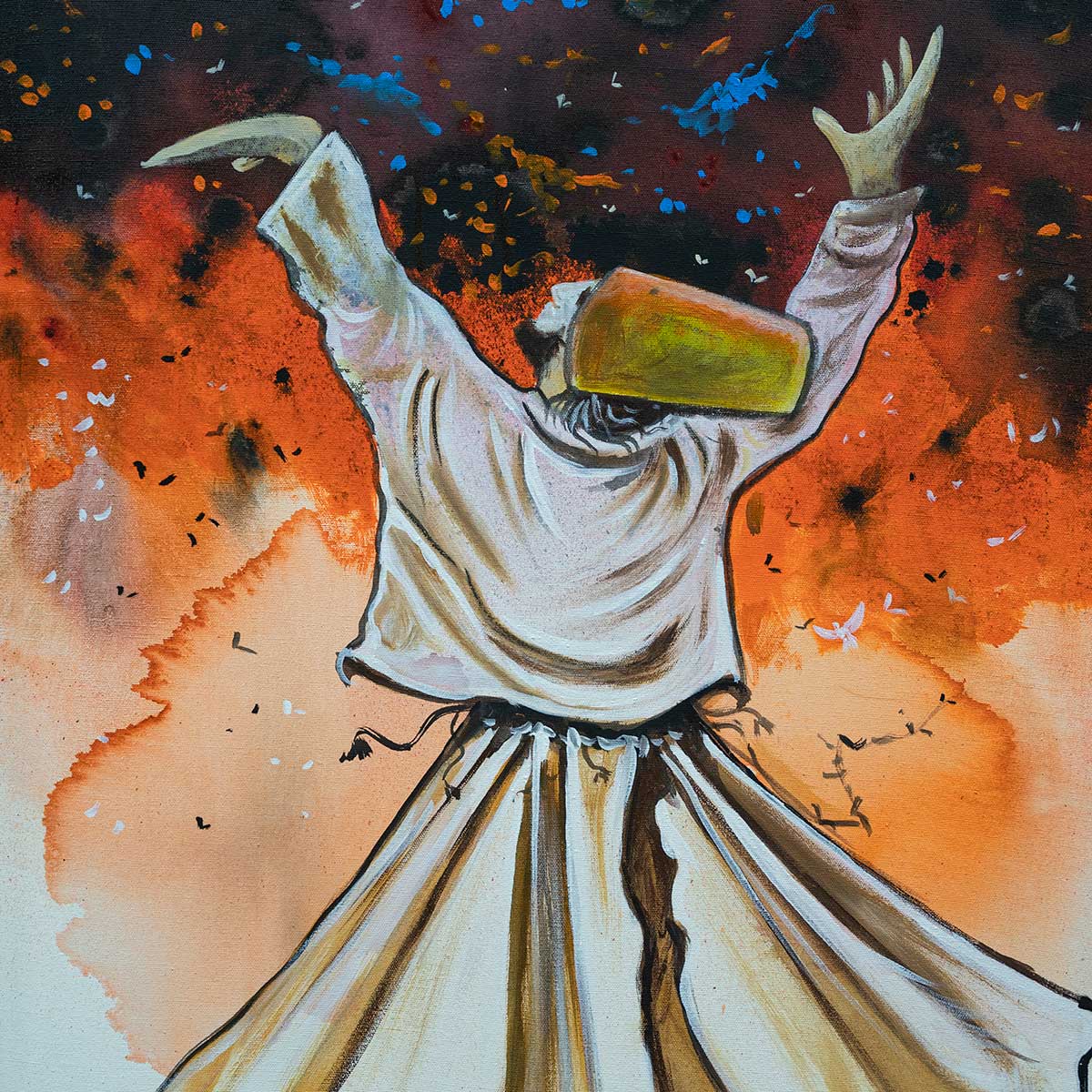 Handmade Painting on Canvas | Sufi Painting Pakistan – Framer