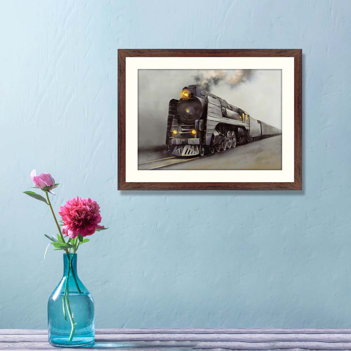 Old steam locomotive – Framer