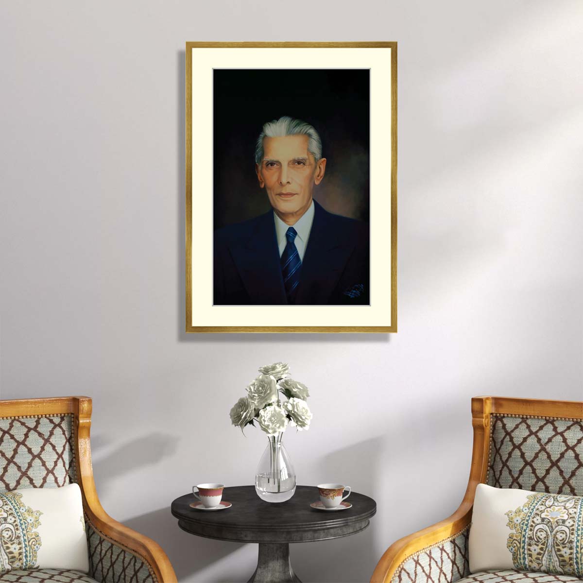 Portrait of Quaid-e-Azam Muhammad Ali jinnah – Framer