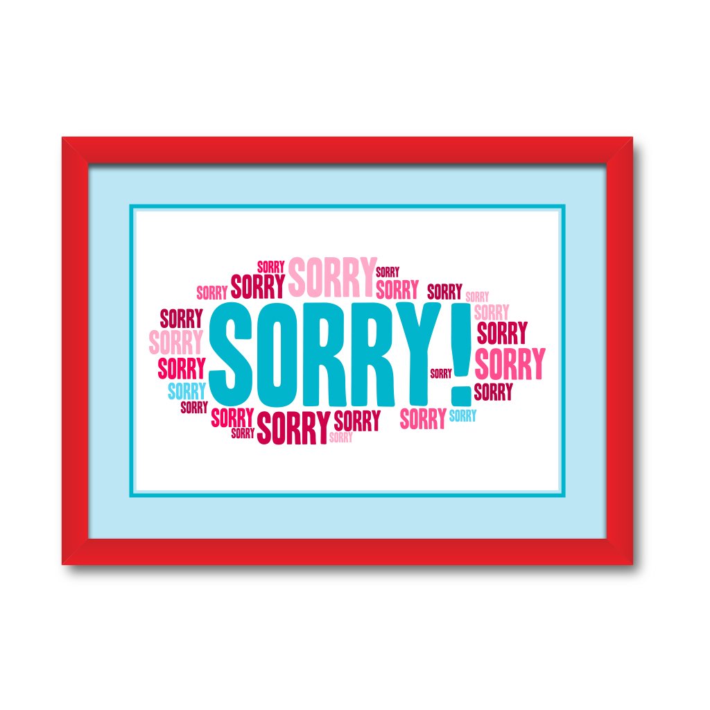 Sorry word cloud – Framer