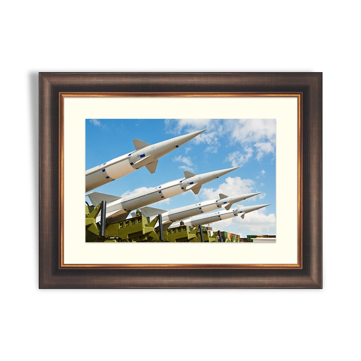 defense forces weapon. antiaircraft missiles rockets with warhead aime ...