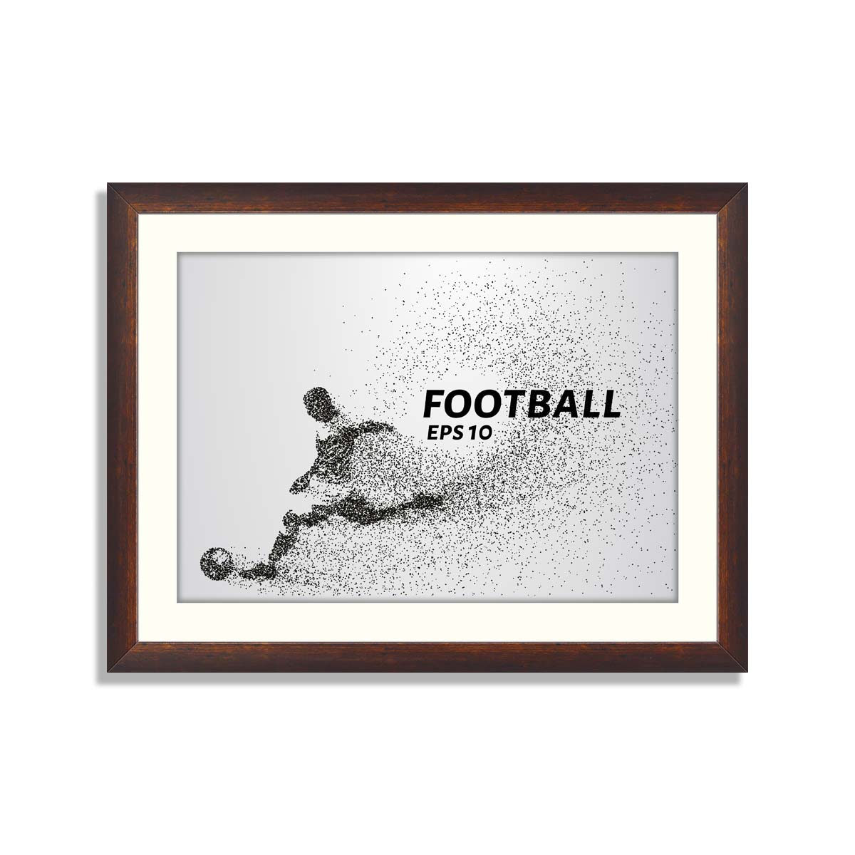Football of The Particles | Football Picture Frame 17x13 – Framer