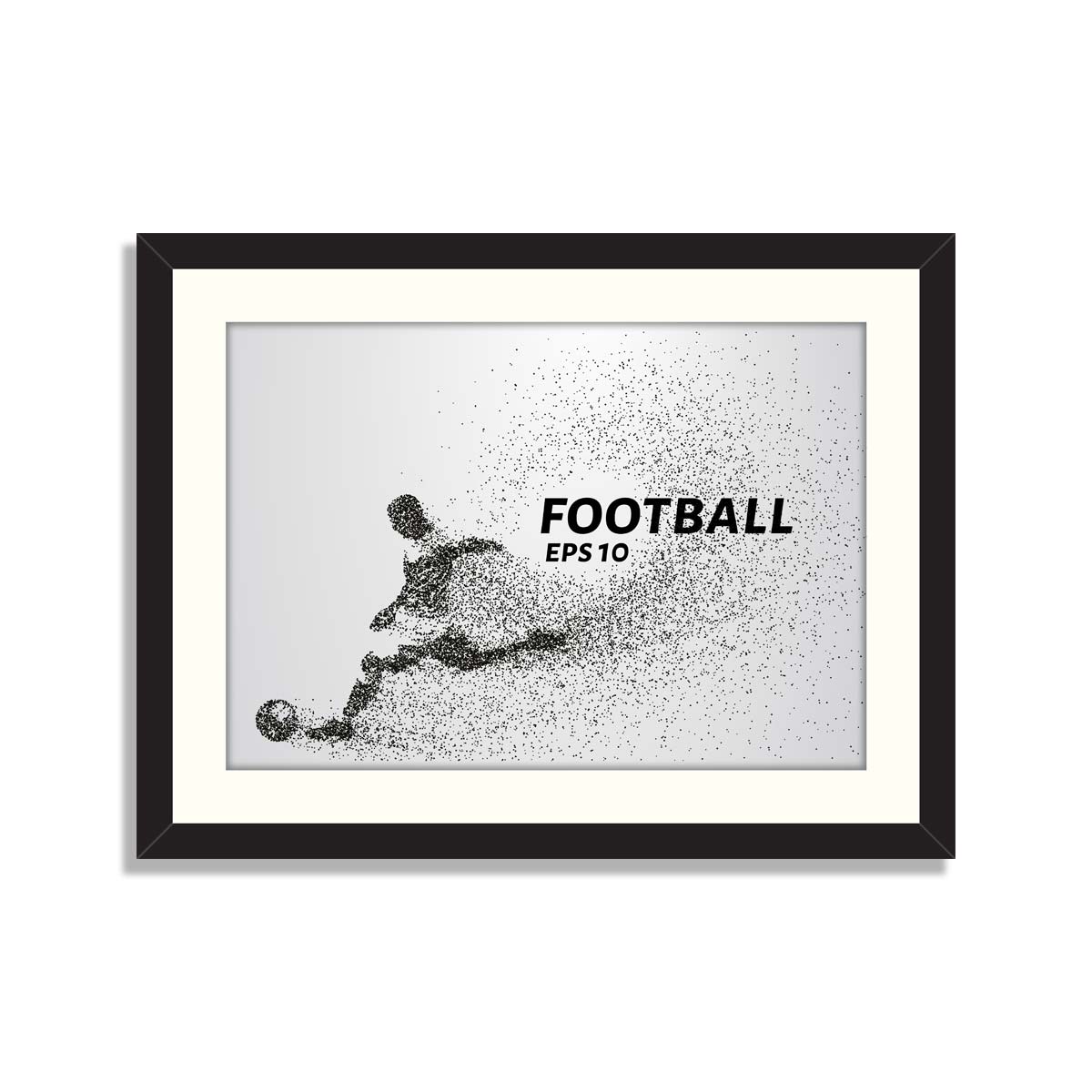 Football of The Particles | Football Picture Frame 17x13 – Framer