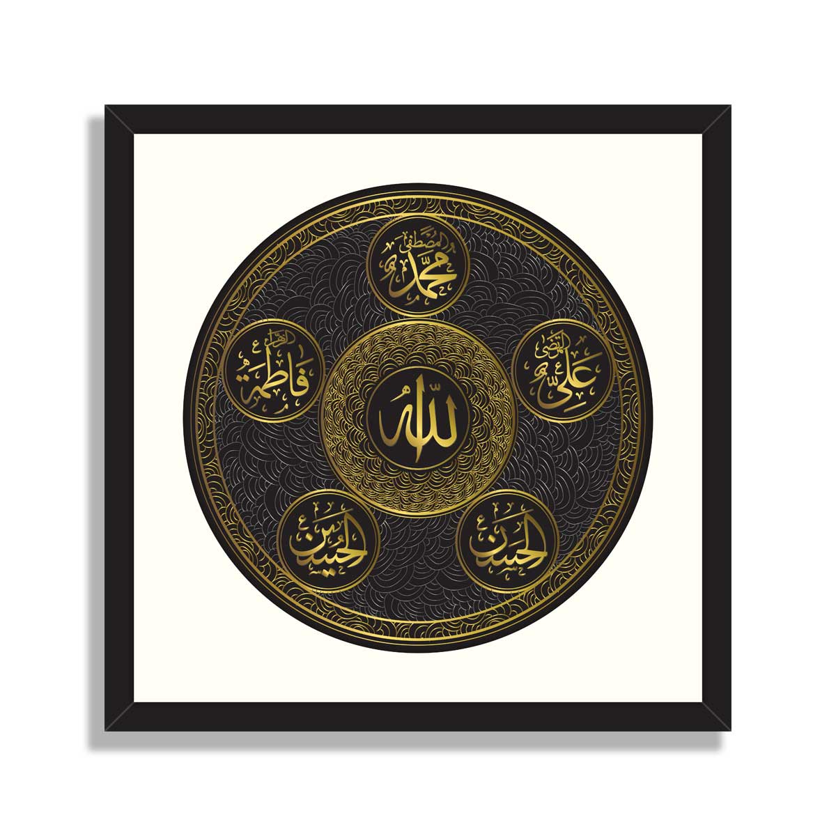 Panjtan Pak Calligraphy | Panjtan Pak Names in Arabic Text – Framer