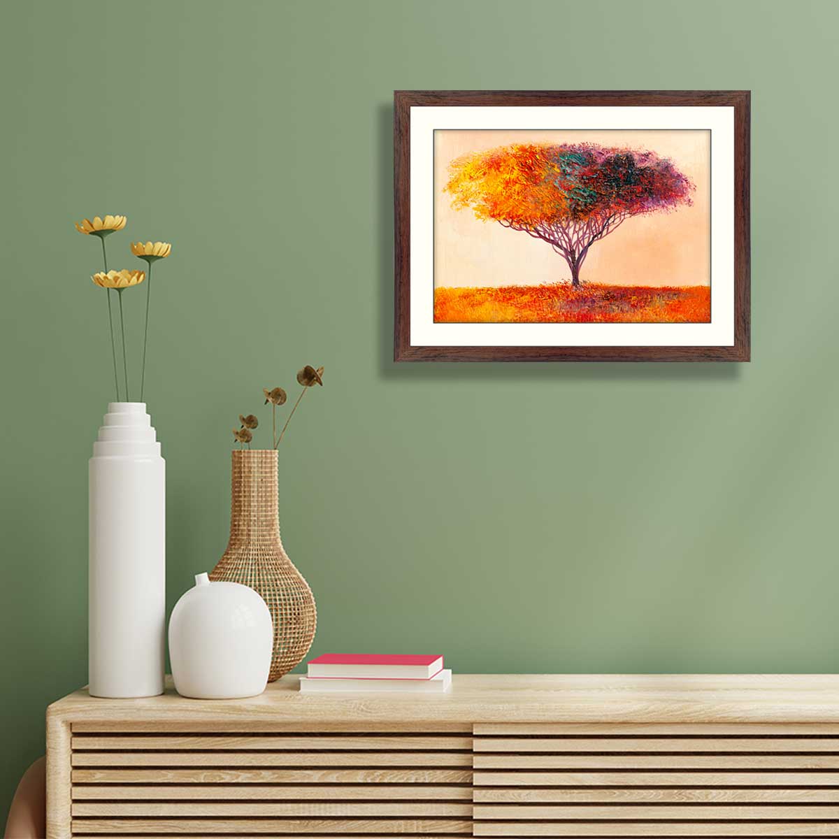 Colorful Abstract Tree Painting | Colorful Abstract Trees – Framer